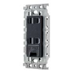 アドバンスシリーズ 品番：WTL153249H 品名：埋込アースターミナル付ダブルコンセント（絶縁枠付）15A125V AC 色：グレー ●マット仕上げではありません　 【注意】取寄せ品のためご注文のタイミングによっては在庫切れの場合がござ...