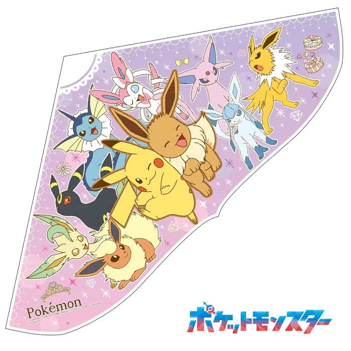お子様に大人気の「ポケモン」柄のカイトが入荷しました。 約50mのなが〜いタコ糸がセットになった、大きなサイズのカイトです。 すぐに組み立てて遊ぶことができます。 お正月はピカチュウ＆ブイズと一緒に凧揚げをして楽しもう♪ 【セット内容】 ・...
