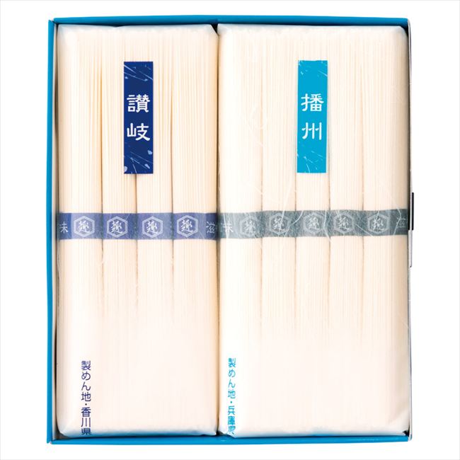 ■商品紹介：播州・讃岐のそうめんの味くらべをお楽しみ下さい。 ■商品内容：播州そうめん（50g×5束）・讃岐そうめん（50g×4束）×各1 ■材質： ■重量：約530g ■原産国： メーカー希望小売価格はメーカーカタログに基づいて掲載してい...