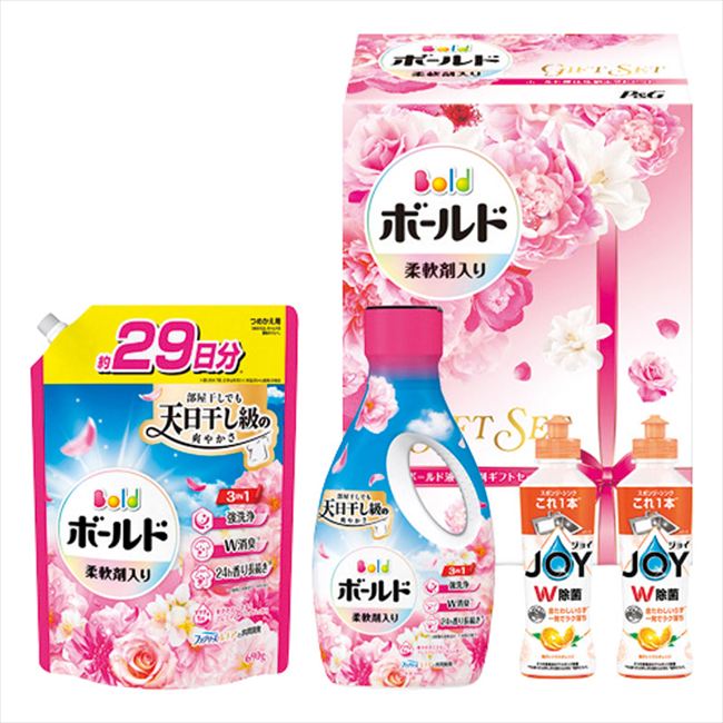 ■商品紹介：柔軟剤入りでいい香りのボールドとジョイのセットです。 ■商品内容：ボールドジェル華やかプレミアムブロッサムの香り（680g）・ボールドジェルプレミアムブロッサム詰め替え（690g）×各1、除菌ジョイコンパクトオレンジの香り（17...