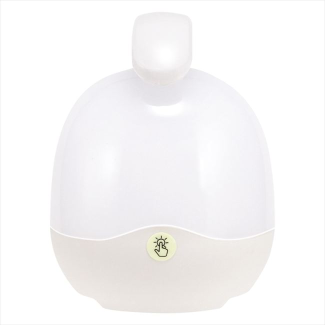 ■商品紹介：置いたり吊り下げたり持ち運びもしやすいワンタッチライト。かる〜くタッチでONとOFF。光源:SMD×1灯。 ■商品内容：本体（約93×81×103mm）×1 ■材質：ABS・PC ■重量：約141g ■原産国：中国製 メーカー希...