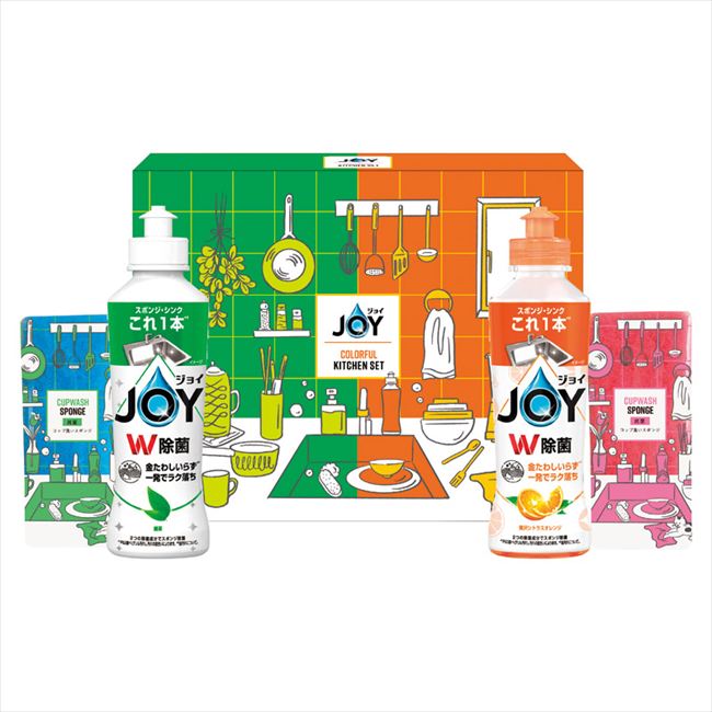 ■商品紹介： ■商品内容：除菌ジョイコンパクト（オレンジの香り・緑茶の香り）（170ml）×各1、コップ洗いスポンジ×2 ■材質： ■重量：約560g ■原産国：日本製 メーカー希望小売価格はメーカーカタログに基づいて掲載しています ■さま...