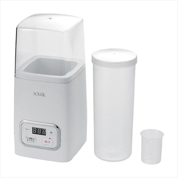 ■商品紹介内容/本体:12.8×13.7×27.5×1・カバー×1・内容器:φ9×21.5・1?×1・計量カップ:φ5×6・50?×1 材質/本体:ABS樹脂・ポリプロピレン、カバー:AS樹脂、内容器・計量カップ:ポリプロピレン ■パッケー...