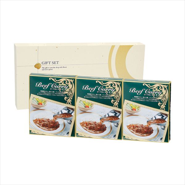 ■商品紹介内容/ビーフカレーレギュラー（中辛）:150g×3《小麦》 ■パッケージサイズ：箱寸/175×395×28 ■重量：約675g メーカー希望小売価格はメーカーカタログに基づいて掲載しています ■さまざまなギフトアイテムをご用意して...