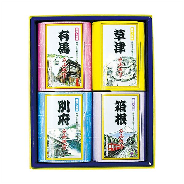 ■商品紹介内容/入浴剤（有馬）:25g×3包×1・入浴剤（草津）:25g×3包×1・入浴剤（別府）:25g×3包×1・入浴剤（箱根）:25g×3包×1 ■パッケージサイズ：箱寸/263×210×50 ■重量：約535g メーカー希望小売価格...
