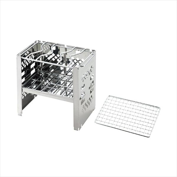 ■商品紹介内容/本体:20×12.5×18・ゴトク・アミ・目皿・収納バッグ 材質/本体・炭受け:ステンレス、ゴトク・アミ・目皿:鉄（クロムメッキ）、収納バッグ:ポリエステル ■パッケージサイズ：箱寸/50×130×210 ■重量：約840g...