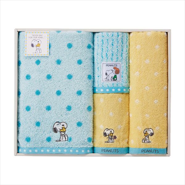 ■商品紹介内容/バスタオル:60×120×1・フェイスタオル:34×80×1・ウォッシュタオル:34×35×2 材質/綿100% ■パッケージサイズ：箱寸/310×380×60 ■重量：約764g メーカー希望小売価格はメーカーカタログに基...
