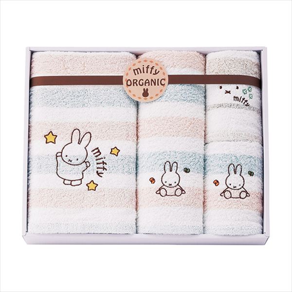 ■商品紹介内容/バスタオル:60×120×1・フェイスタオル:34×80×2・ウォッシュタオル:34×35×1 材質/綿100%（パイル部分:オーガニックコットン100%） ■パッケージサイズ：箱寸/310×380×60 ■重量：約830g...
