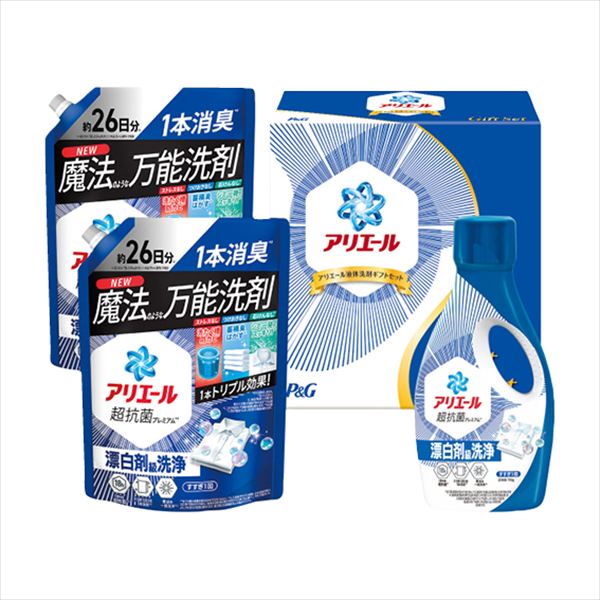 ■商品紹介内容/アリエールジェル:700g×1・アリエールジェル詰め替え用超特大サイズ:625g×2 ■パッケージサイズ：箱寸/282×266×143 ■重量：約2500g メーカー希望小売価格はメーカーカタログに基づいて掲載しています ■...