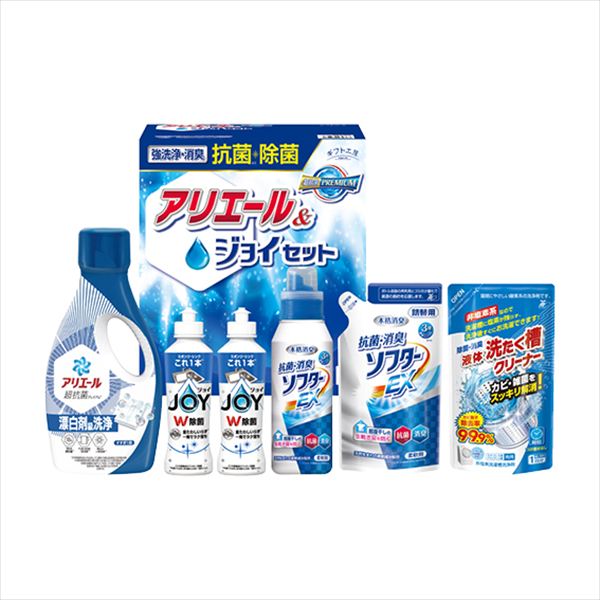 ■商品紹介内容/P&Gアリエールジェル:700g×1・抗菌消臭ソフターEX:350g×1・抗菌消臭ソフターEX詰め替え用:350g×1・P&G除菌ジョイ:170?×2・液体洗たく槽クリーナー:350g×1 ■パッケージサイズ：箱寸/280×...