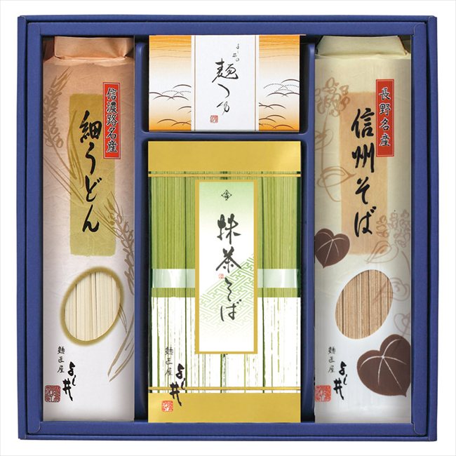 ■商品紹介：風味の良い信州そば、やや細めに仕上げたのど越しのよい細うどん、色鮮やかで香り豊かな抹茶そばをセットにしました。 ■商品内容：セット内容/抹茶そば（80g）×4、信州そば・細うどん（各120g）・めんつゆ（30ml×2袋）×各1 ...