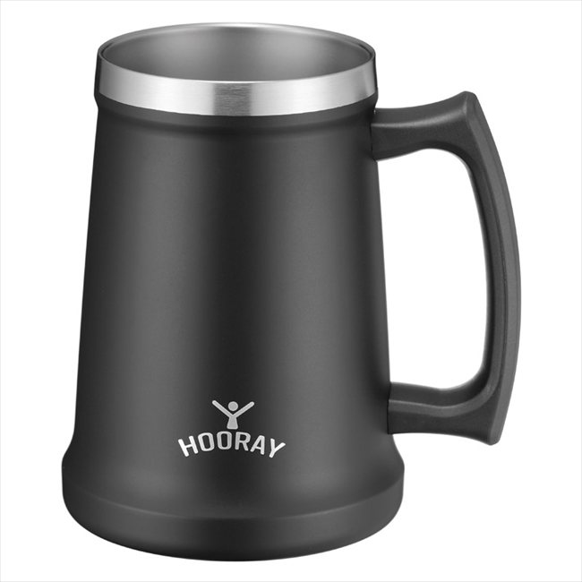 ■商品紹介：ステンレス真空断熱構造で飲み頃温度をキープします。安定感のある下広がりの本体、持ち上げやすい大型ハンドルで、ひんやり美味しいビールや温かい飲み物を堪能できます。 ステンレス真空断熱構造で飲み頃温度をキープします。安定感のある下広...