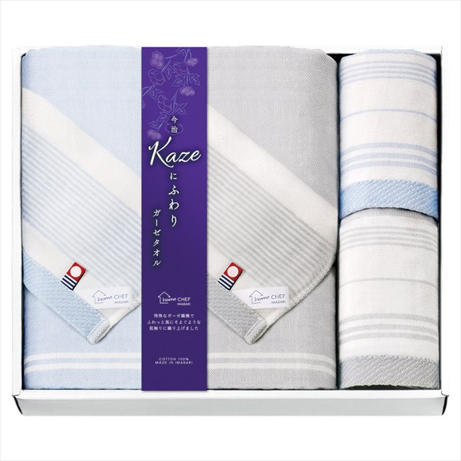■商品紹介：今治でも数少ない特殊なガーゼ織機で、風にそよぐような肌触りに織り上げました。さらさら乾きやすいガーゼ&吸水に優れたパイルが、柔らかくて使い心地の良い一枚です。通常のタオルは両面にパイルがありますが、このタオルはパイルのかわりに片...