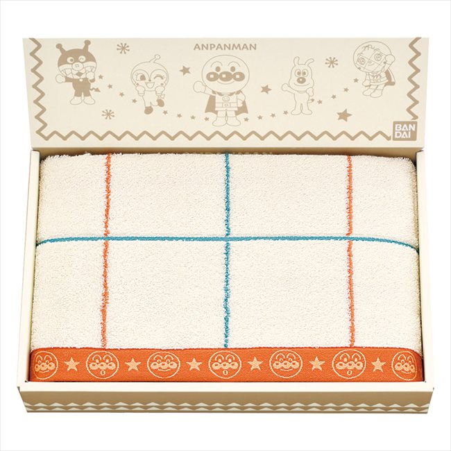 ■商品紹介：ラインギフトはシックな色合いとさりげないアンパンマンたちがかわいい、暮らしに馴染むデザインです。 ■商品内容： 綿100% ■パッケージサイズ：21×32.5×6cm ■賞味期限（ある場合）： メーカー希望小売価格はメーカーカタ...