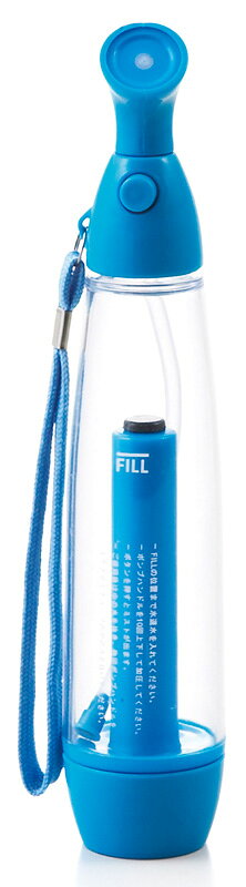 ■商品紹介：夏場やスポーツ時に便利なミスト発生器です。水道水を使用し、手動ポンプ式なのでエコで経済的です。 ■商品内容：商品サイズ：約φ4×21.5、本体重量：約80g、材質：ABS樹脂・AS樹脂、容量：約75ml、箱サイズ：約5×22×5...