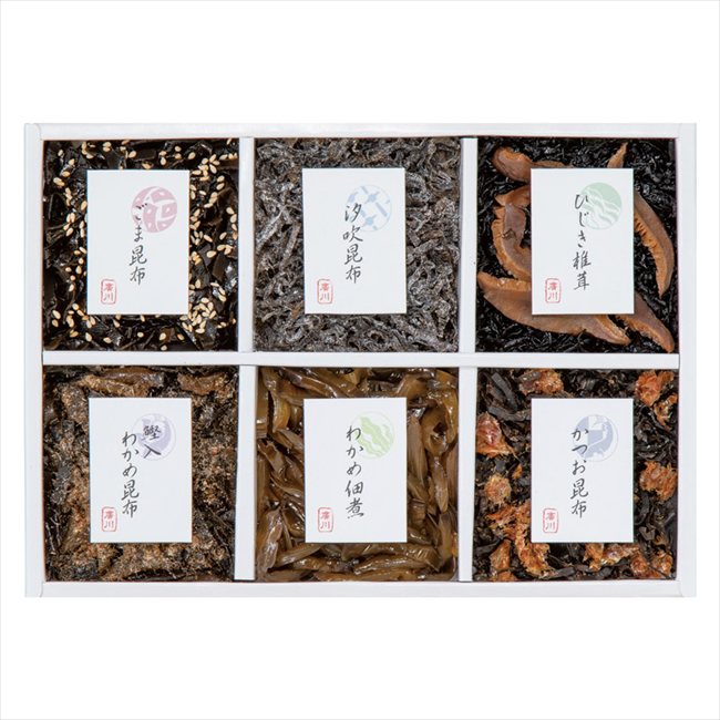 ■商品紹介：明治35年より伝えられてきた調味料を佃煮に全て染み込ますことによりふっくらとしっかりした味に炊き上げる事ができる「直火釜炊き製法」にて製造した佃煮の詰合せ商品です。 明治35年より伝えられてきた調味料を佃煮に全て染み込ますことに...