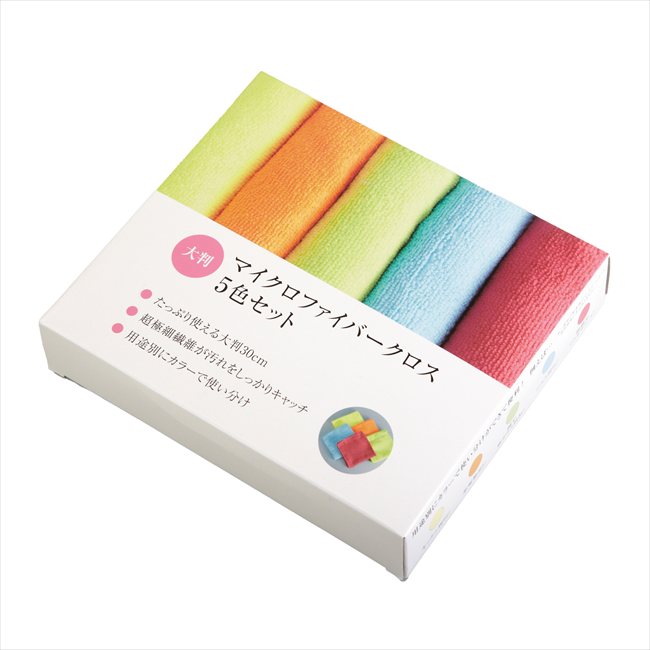 ■セット内容：5色×各1枚で掃除場所でのトリアージ（使い分け）が出来て便利。化粧箱入れでプレゼントに。 ■商品サイズ：300×300×2mm ■荷姿：化粧箱入 メーカー希望小売価格はメーカーカタログに基づいて掲載しています ■さまざまなギフ...