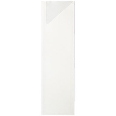 箸袋　ハカマ　柾裏　白無地 メーカー名：アオトプラス（株） シンプルなデザインが素材の持つ美しさを引き立てます。【規格内容】幅38×長さ128mm【材質】紙【補足2】使い捨て【色】白【柄】柄無　 ◆感想をお聞かせ下さい！（レビューのご記入に...