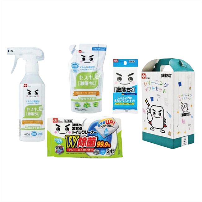 ※商品はお取り寄せとなりますのでご注意ください ■商品説明： ■商品内容:アルカリ電解水・セスキ炭酸ソーダ・パルプ・メラミンスポンジ セスキの水の激落ちくん400mL・セスキの水の激落ちくん詰め替え用360mL・激落ちくん（メラミンスポンジ...