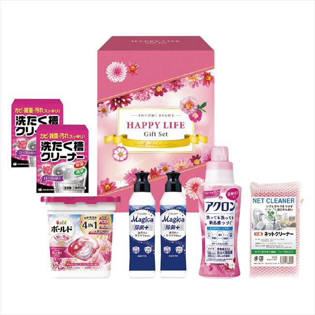 ※商品はお取り寄せとなりますのでご注意ください ■商品説明： ■商品内容: P&Gボールドジェルボール4D（11個）・ライオンアクロン フローラルブーケの香り450mL・ライオンチャーミーマジカ除菌+（プラス）220mL×2・洗濯槽クリーナ...