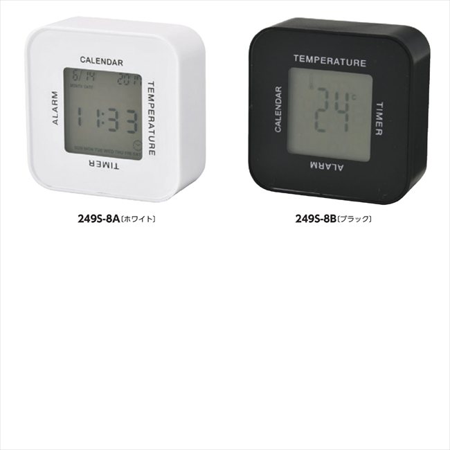 ※商品はお取り寄せとなりますのでご注意ください ■商品説明： ■商品内容:ABS 時計・カレンダー・温度・アラーム・タイマー 取説 ■商品重量／容量：72g／ ■商品サイズ／パッケージサイズ：70×70×35mm／85×80×45mm メー...