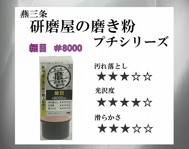 新潟県燕三条の頑固な磨き職人監修！ 独自の配合で作成した均一粒子で伸びの良い完全プロ仕様の磨き粉です。 ■対応素材■ 鉄・ステンレス・チタン・金・銀・銅・真鍮などの金属類、 樹脂類、ガラス ■仕様用途■ ・金属パーツの汚れ落とし ・ヘッドラ...