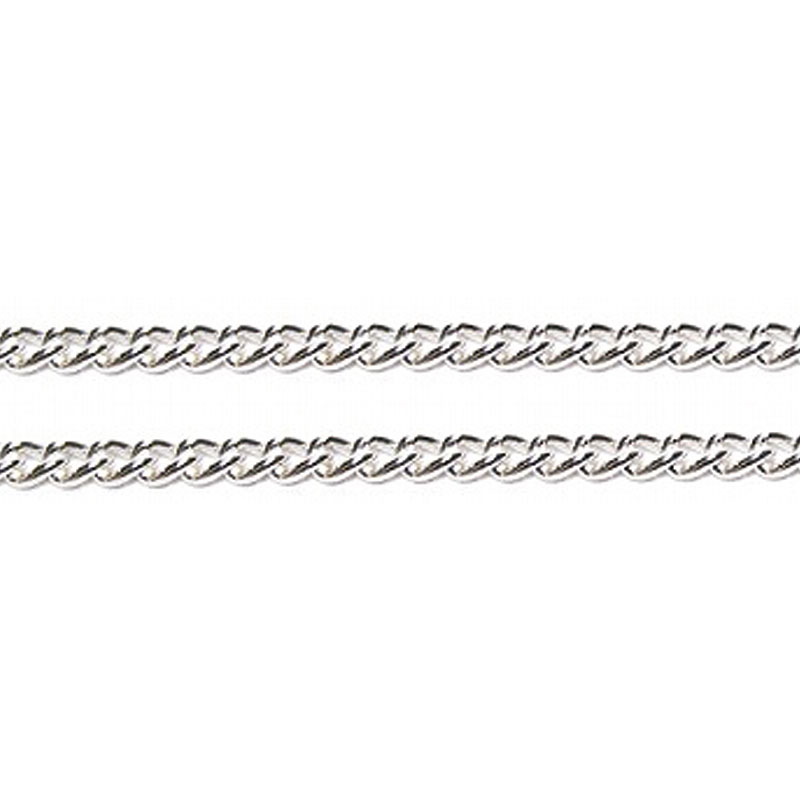 1コマサイズ：約1.55x2.0×厚1.0mm　線径0.45mm 切り売りの商品です。(ネックレスチェーンとして完成しているものではございません。） お好きな長さをお買い求めください。 数量の単位は、つながった長さでお届けいたします。 【 ...