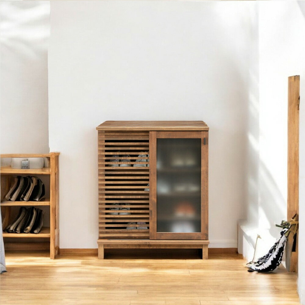 商品情報 材質 アルダー無垢材/オイル仕上げ 側部/内部：プリント化粧繊維板 天板：強化紙/アルダー材 サイズ *幅80×奥行44.5×高さ96cm（脚7.5cm） *内寸：　幅75.5×奥行33×高さ79cm カラー ブラウン・ナチュラル...