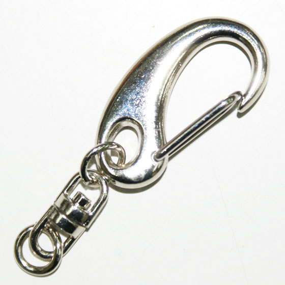 ワンタッチタイプのキーホルダー金具 【サイズ】 　　全長x幅：約54mmx16mm 【カラー】 　　ニッケル 【数量】 　　1個 ※掲載商品の在庫について 掲載商品につきましては、一部店頭在庫（実店舗）と共有している商品がございます。 「在...