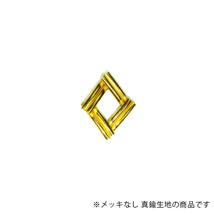 メッキ加工がされていない真鍮生地パーツです。 サイズ：約30.5×24.5×厚み6mm