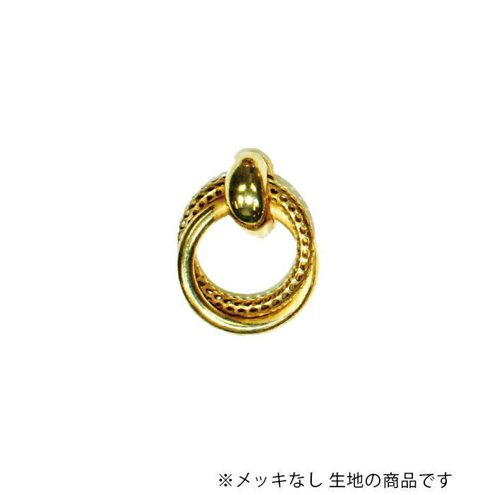 メッキ加工がされていない真鍮生地パーツです。 サイズ：約27.5×21.5mm