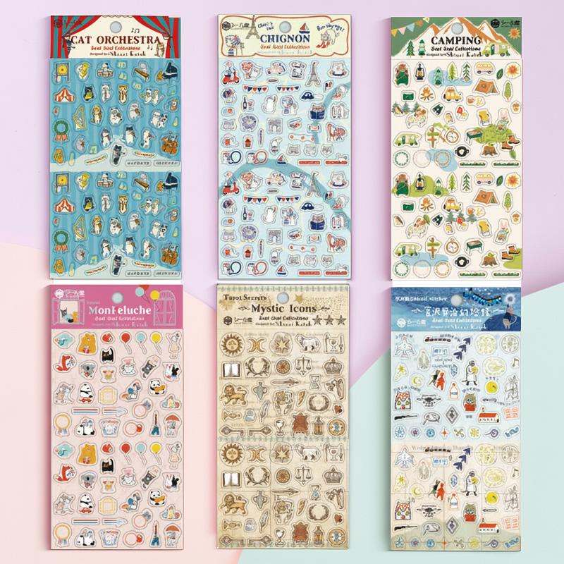 カーネーションの商品一覧 > 文具 > シール/ステッカー 商品名 Sinzi Katoh シートシール コレクション Chignon mystic icons CAMPING CAT ORCHESTRA Kawaii Mon Peluch...