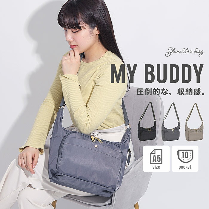 リュックサックはコチラ 他のショルダーバッグを見る item detail 【MY BUDDY ショルダーバッグ aristella】 「365日あなたに寄り添う相棒バッグ」をコンセプトとしたMY BUDDYシリーズより 丸いフォルムが大人...