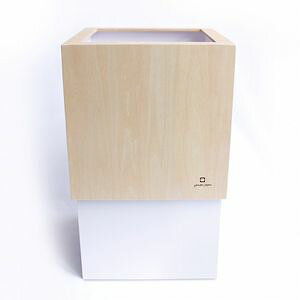 サイズ約 幅20×奥行20×高さ33（cm）材質シナ合板、MDF容量10L備考　【カラー】ホワイト　【生産国】日本製　■■その他■■※本製品は、手作りの風合いを大切にしています。その為、商品の色合いが異なる場合がございます。ご了承下さい。【...