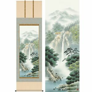 商品名幽山渓谷／ゆうざんけいこく商品説明霞にけむる山並み、新緑を潤すせせらぎ、私たち日本人の心の故郷が鮮やかに蘇ります。山紫水明の渓谷美を心ゆくまでお楽しみください。作家名鈴村秀山／すずむらしゅうざん作家略歴グラデーションを駆使し遠景近景を...