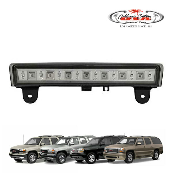 メーカー - 品名 LEDハイマウントストップランプ 管理番号 c449 品番 - 内容 ハイマウントストップランプ本体 仕様 バルブ：LED仕様 LED：赤色7個 レンズカラー：スモーク 説明 00-06y ユーコン ユーコンXL 01-...