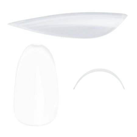 【品番・カラー】クリア　＃6 他社のチップとサイズが異なりますので、サイズをご確認のうえご購入ください。アートサンプルやカラーサンプルを作成する時に、バランスの良い、最適なサイズと形状のチップです。ジェルにもポリッシュにもご使用いただけます...