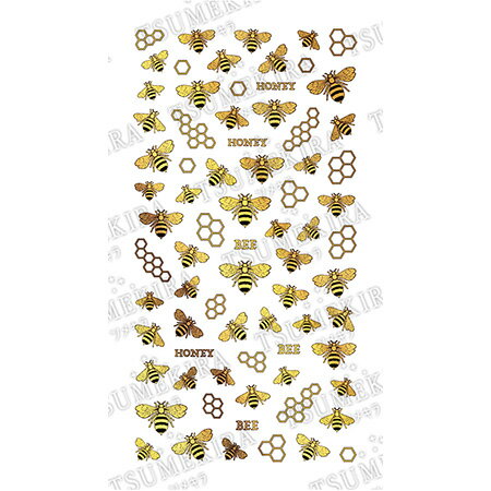 メタルパーツ のような蜂をシールにしました。 立体的に見えるのにフラットなシールなので 側面にもしっかりフィットし、 デザインの幅が広がります。 COOL使いも、SWEET使いにもマルチに使えます！ 品番：NO−BEE−101 デザイン：B...