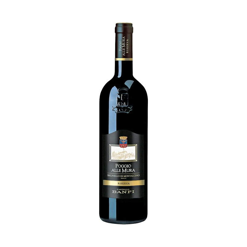 "Poggio alle Mura" Brunello di Montalcino Riserva バンフィ社が創業以来続けてきた土壌とブドウ栽培の分析、サンジョヴェーゼと醸造の成果を具現化したブルネッロ ディ モンタルチーノ。リゼルヴァは...