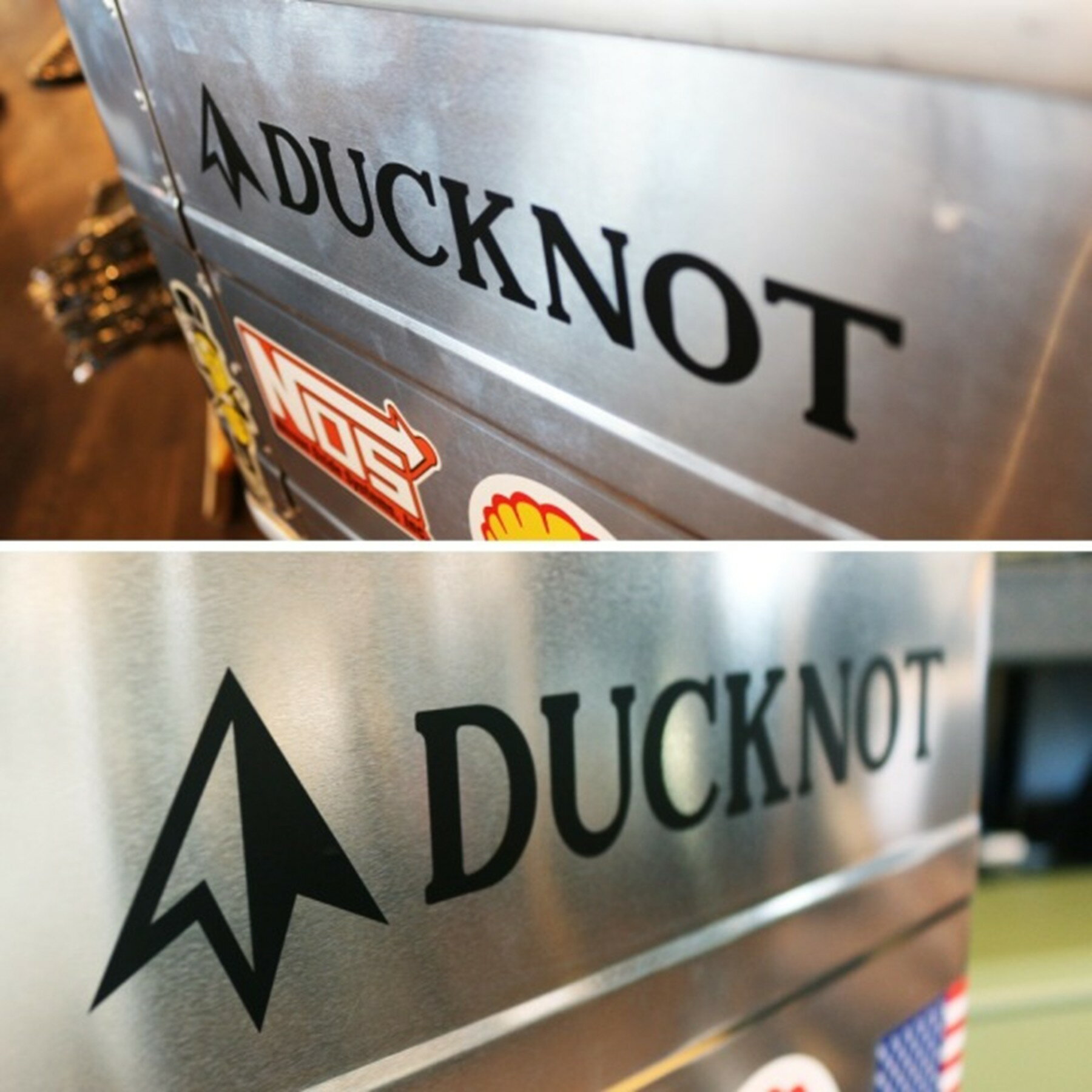 商品名 DUCKNOT BIG カッティングステッカー 基材 3Mスコッチカル ※3Mとは、アメリカ合衆国に本拠地を置く大手化学メーカー。 3Mスコッチカルは屋外耐候性5年の長期用カッティングシート、車用シールや屋外サインなどに採用されてお...