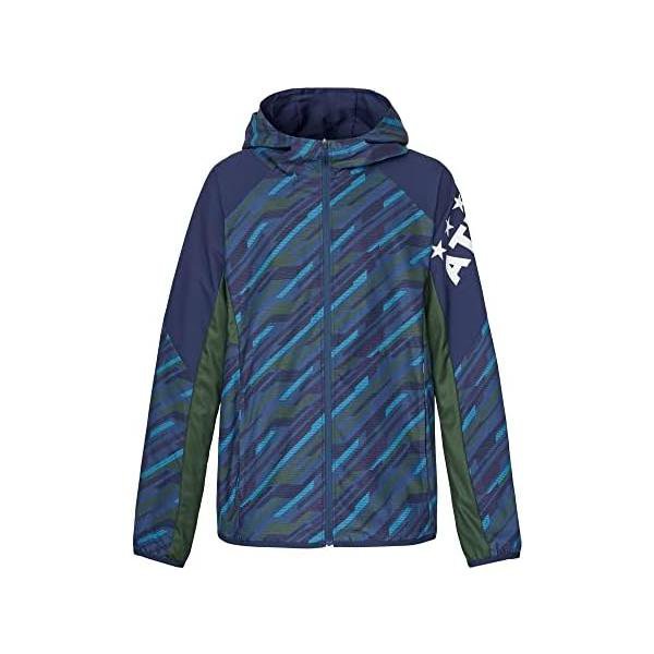 自然豊かで都会的でもあるブラジルをイメージしたアースカラーデジタルグラフィック。防風性が有り、撥水加工されたストレッチウーブン素材を使用したトレーニングJK。部分的にメッシュ素材を使用し透、湿性を高め、動きやすさを考慮したカッティングでプレ...