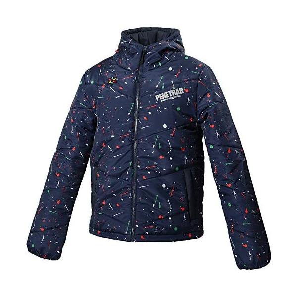 PENETRARペネトラール drip柄 中綿ジャケット。 フットサルブランド”ペネトラール ”。 ウィンターシーズンの移動、カジュアルシーンにおススメなdrip柄 中綿入りジャケット。 drip柄を全体に散りばめたオシャレなスポーティーデ...