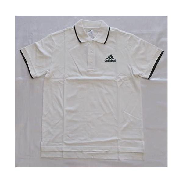 [サイズ]…Lサイズ(身長172-178cm、チェスト93-99cm）。[素材]…綿100%。adidasアディダス 半袖ポロシャツ。 メンズウェア。 シンプルな半袖ポロシャツ。 アディダスロゴは、刺繍。 カジュアルシーンにおススメのウェア。