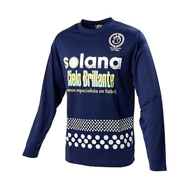 De la solanaデラソラーナ ロングプラクティスシャツ。商品番号：DS250。カラー：(107)ネイビー。サイズ：Sサイズ（身長160-165cm、胸囲82-88cm）。素材：ライトドライニット(ポリエステル100％)。De la ...