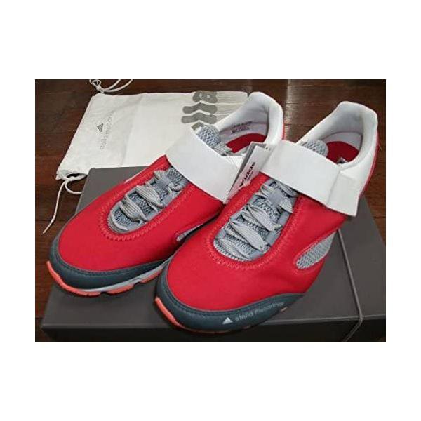 adidas by Stella McCartney アディダス バイ ステラマッカートニー ベルクロ スニーカー シューズSKEIRON RUNNER 色：レッド/ホワイト・グレー