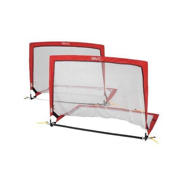 サイズ：150cm×100cm×100cm素材：ナイロン、ポリエステルポップアップ式ゴールセットM 2台入。キャリーケース付き。固定ペグ付き。