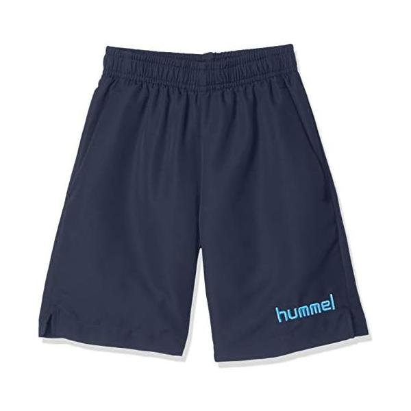 サッカー・フットサルブランドhummel(ヒュンメル)の子供用 トレーニング ハーフパンツ。ダブルウーヴン(2重織)素材で汗によるベタ付きを軽減した、多色展開のプラクティスウーヴンハーフパンツ。【吸汗速乾】素早く汗を吸い上げ、速乾性に優れて...