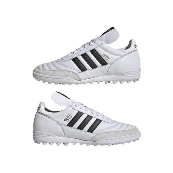 ムンディアル チーム優れたフィット感とボールタッチをもたらすレザーシューズ。過去20年に渡り、様々なサッカー選手たちに支持されてきた、スプリットスエードのレザーアッパーを備えた一足。人工芝でのプレイに適応させるべく、EVAミッドソール、そし...