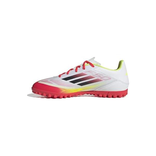 F50 CLUB TF / ターフ用(トレーニングシューズ)F50で速さを解き放て。異次元の加速と動き、スピードを可能にするテクノロジーで。これは、凹凸のあるファイバースキンアッパーと通気孔を施したシュータンが特徴の、快適なフットワークを支...