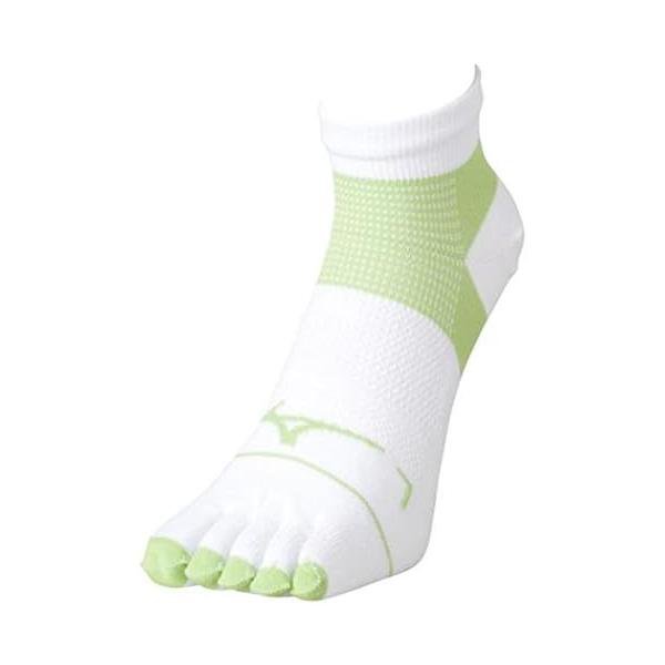 ランニング 靴下 MIZUNO ミズノ ランニングソックス　5本指ソックス【Run+Support】サブ4を目指すランナーに アーチ&amp;足首サポート左右専用設計 吸汗速乾素材【サイズ展開】09(ブラック), 76(ホワイト×マゼンタ)...